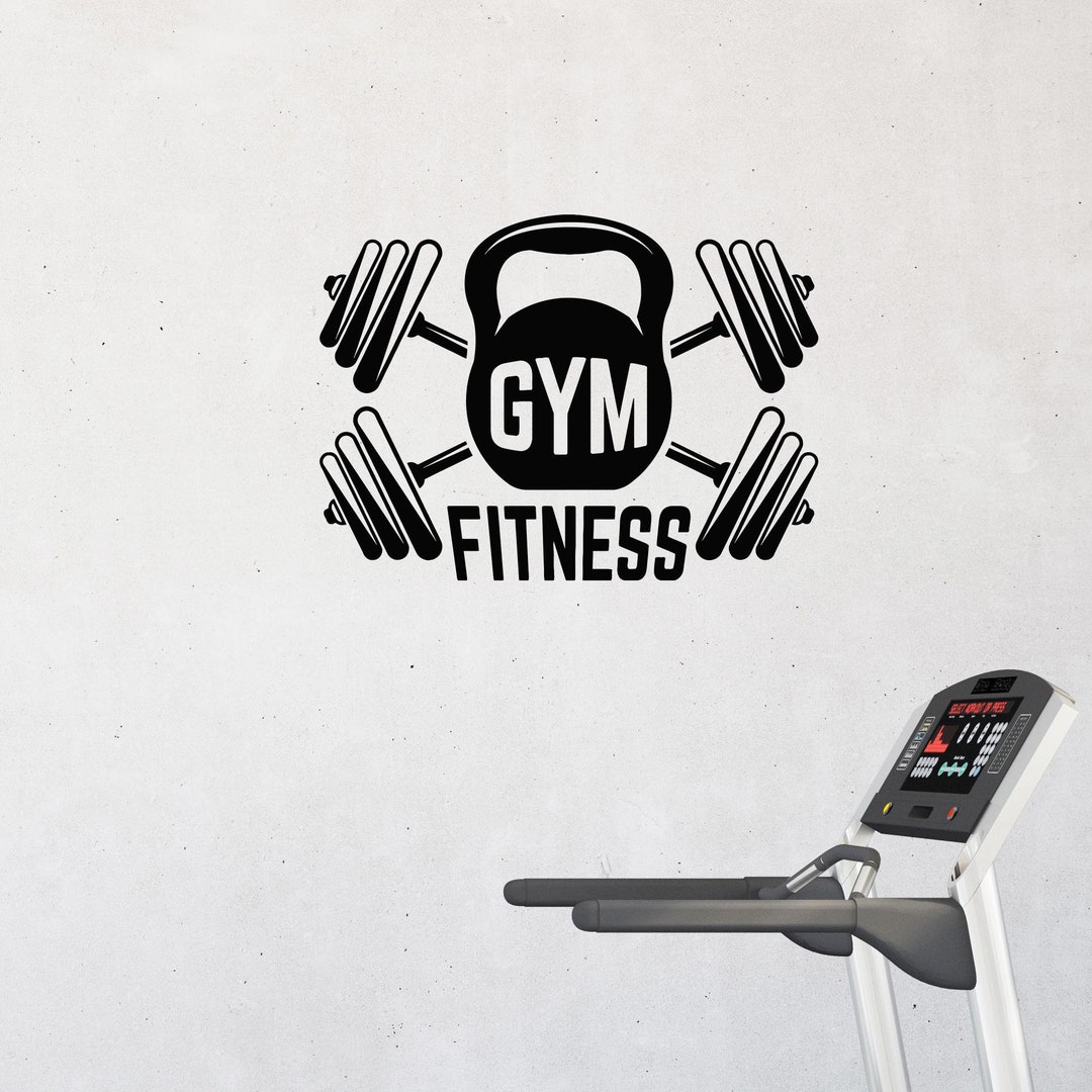 Fitness Gym Vinyl Wall Decal, Motivational Gym Decor Sticker, Perfect ...