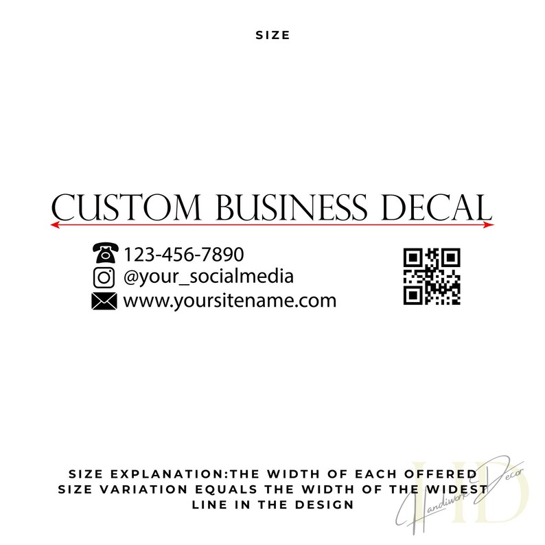 Personalized Business Name Vinyl Decal for Car - Custom Company Logo ...