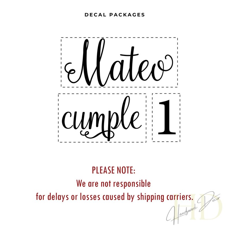 Cumple 1 Welcome Sign Vinyl Decal, Spanish First Birthday Decor With ...