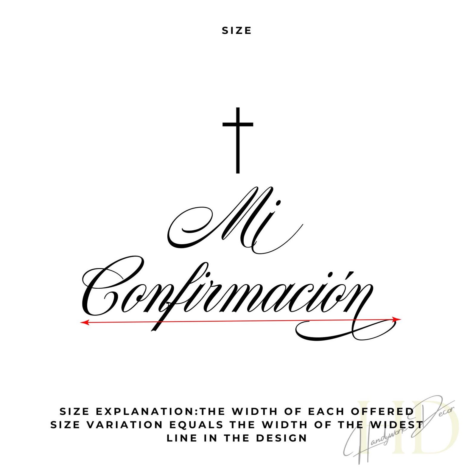 Confirmation Party Decoration Mi Confirmación Backdrop Vinyl Decal ...