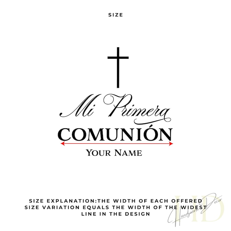 Mi Primera Comunión Personalized Decor Custom Name First Communion ...