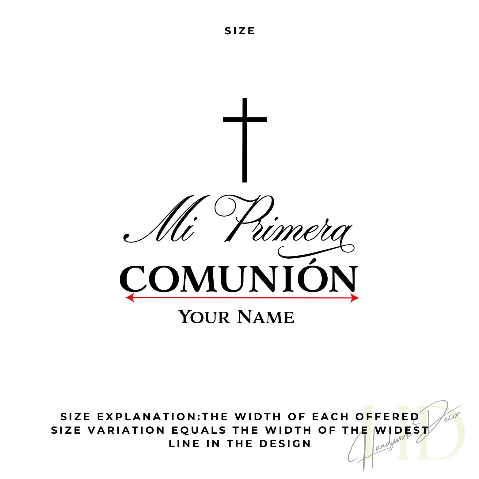Mi Primera Comunión Personalized Decor Custom Name First Communion ...