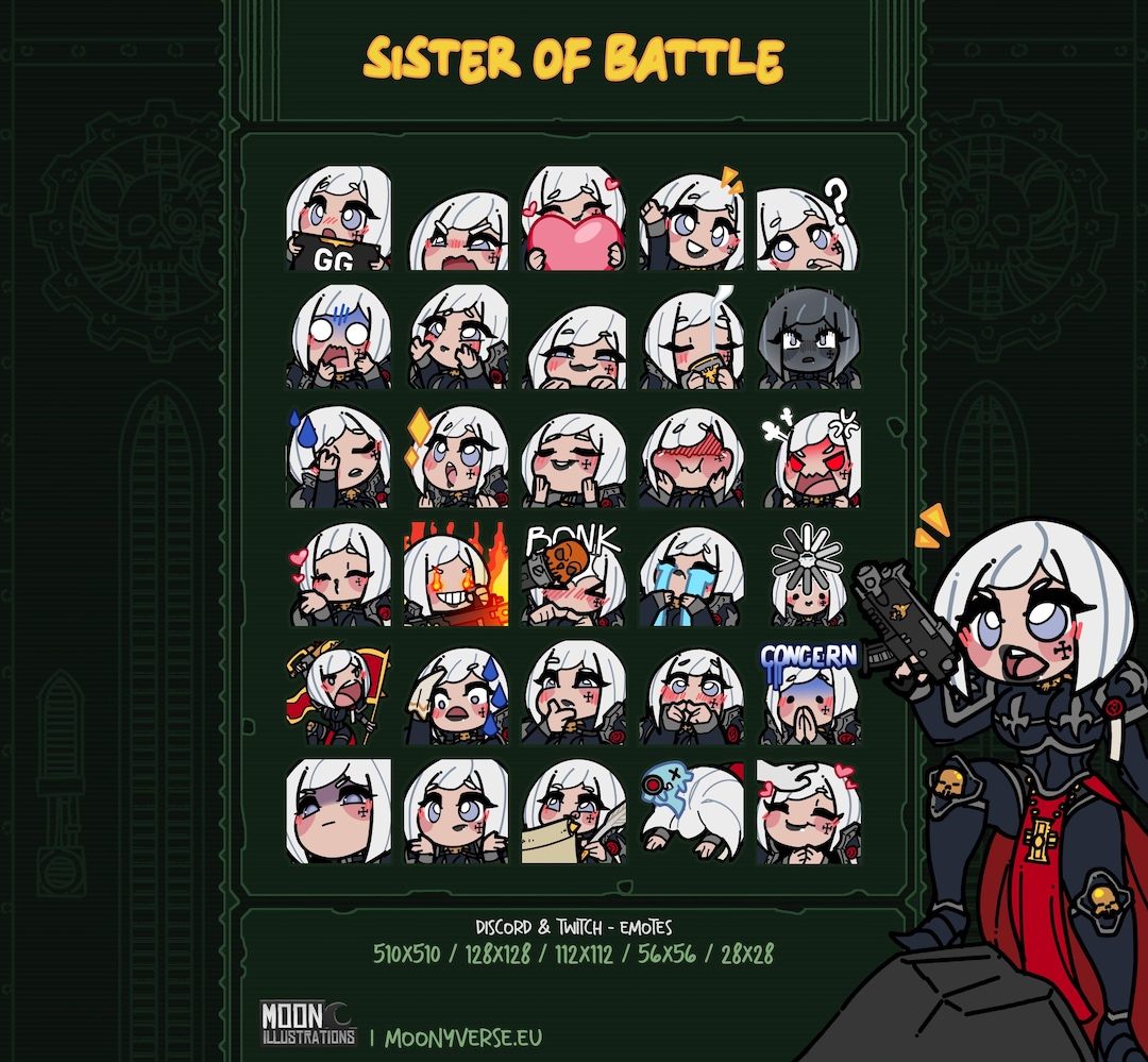 Sister of Battle Emotes - Etsy