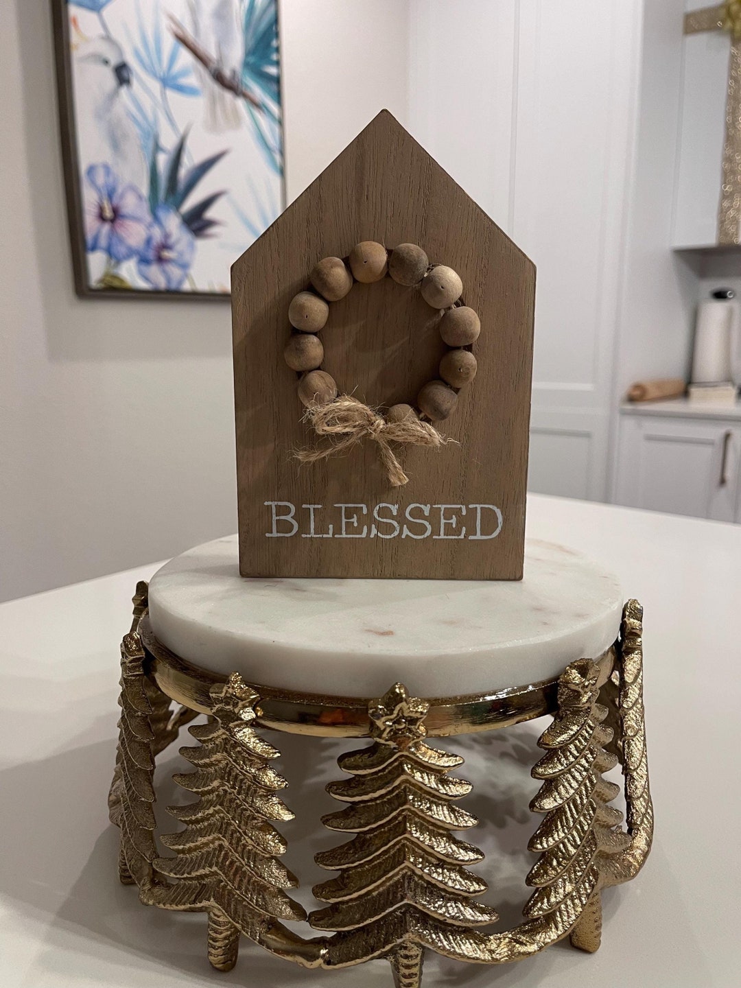 Wooden Home blessed Decor - Etsy