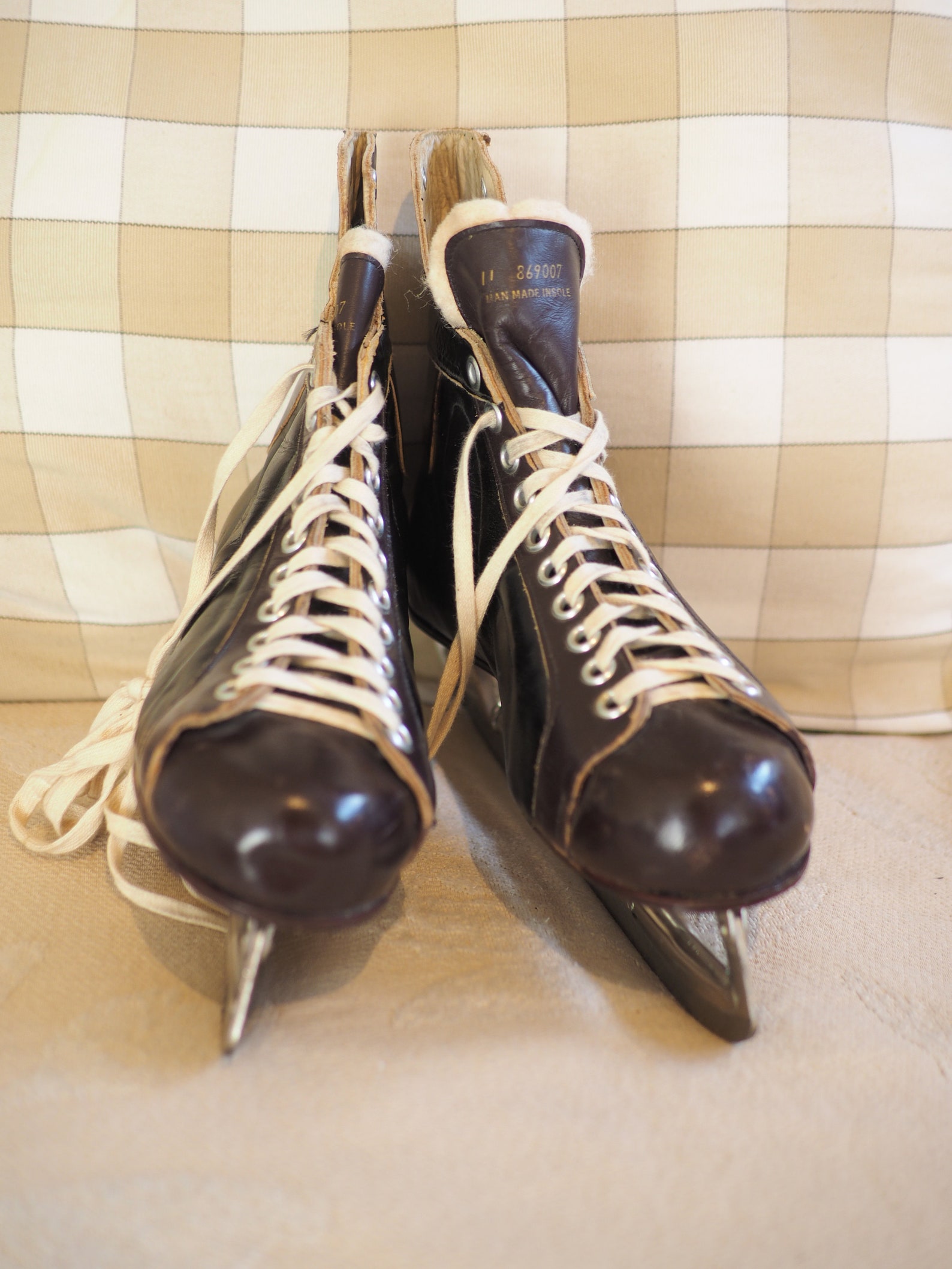 Vintage Bauer Leather Hockey Skates - Stunning! - Etsy