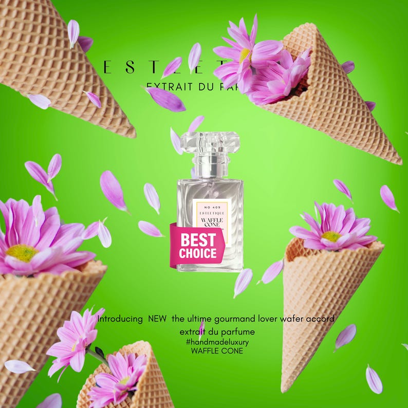 Waffle Cone Perfume | Vanilla | Gourmand | Summer | Fine-fragrance ...