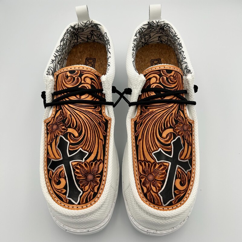 Tooled Leather Shoes - Etsy