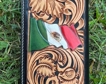 Double R Western Tooled Leather Wallet texas - Etsy