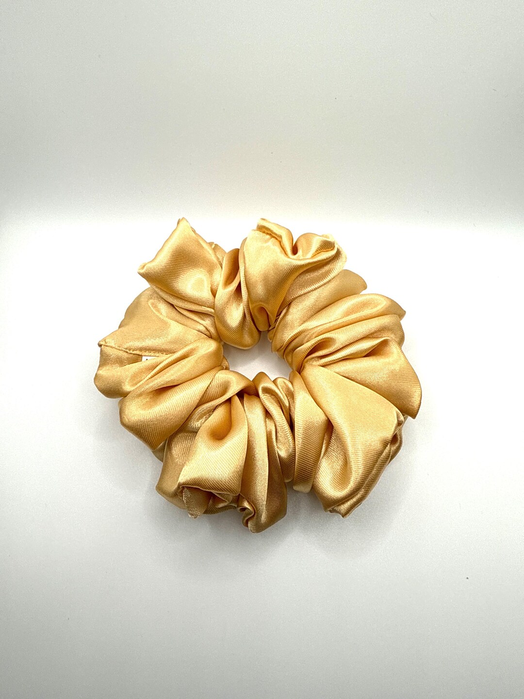 Buttery Gold Satin Scrunchie, Any Day Scrunchie - Etsy