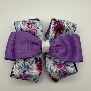 Twisted Double Stacked Flower Boutique Hair Bows - Etsy