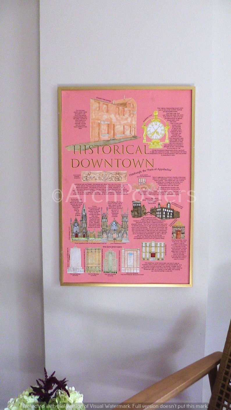 Historical Downtown Poster - Etsy