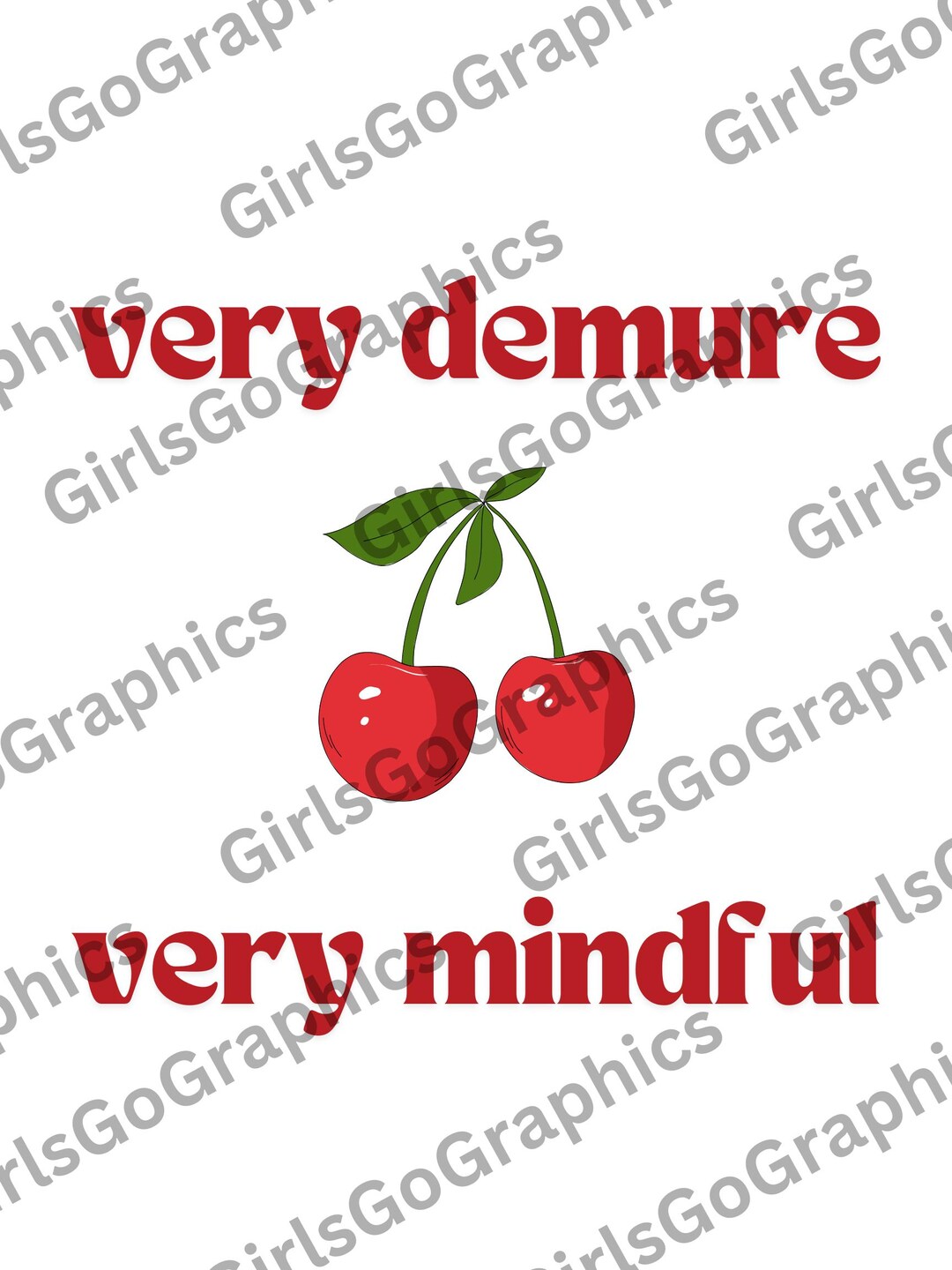 Very Demure, Very Mindful - Digital Poster - Etsy