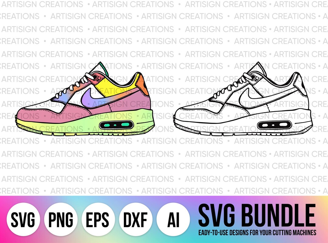 Best Sneakers, SVG Sneaker Clipart/running & Basketball Shoes SVG Files ...