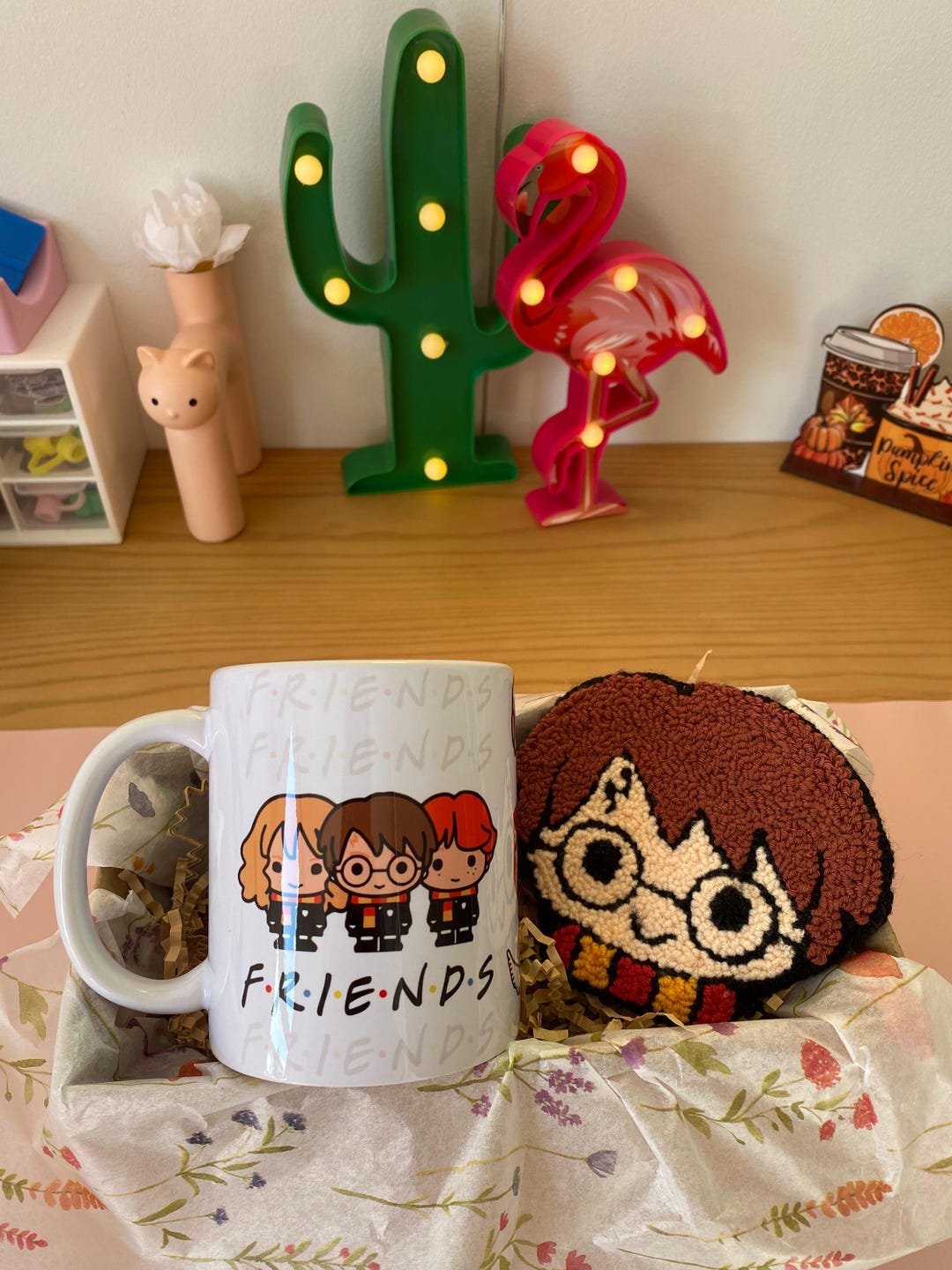 Harry Potter Mug and Punch Needle Coaster, Harry Potter Merch, Harry ...