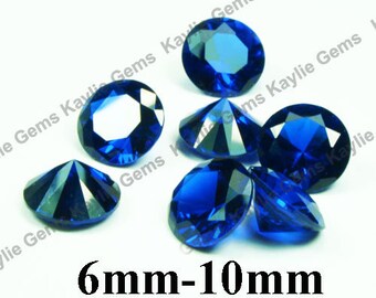 Synthetic Sapphire | Etsy