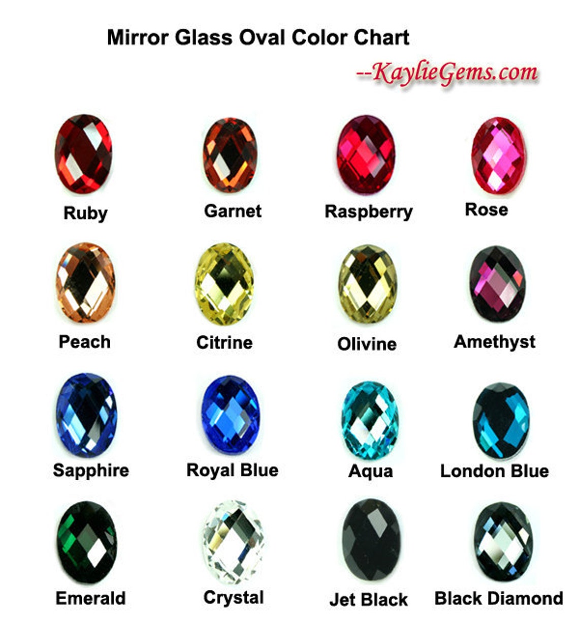 Oval 18x25 Mirror Glass Cabochon Cab Faceted Checker Cut Dome - Ruby ...