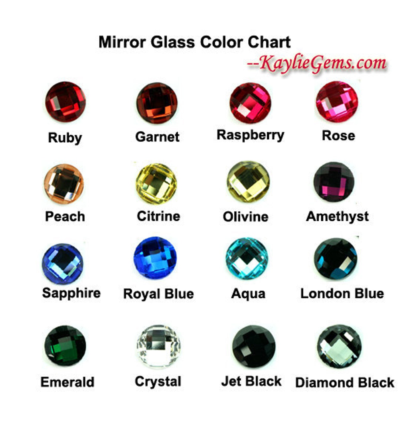 Mirror Glass Cabochon Cab 14mm Round Checker Cut Faceted Dome - Etsy