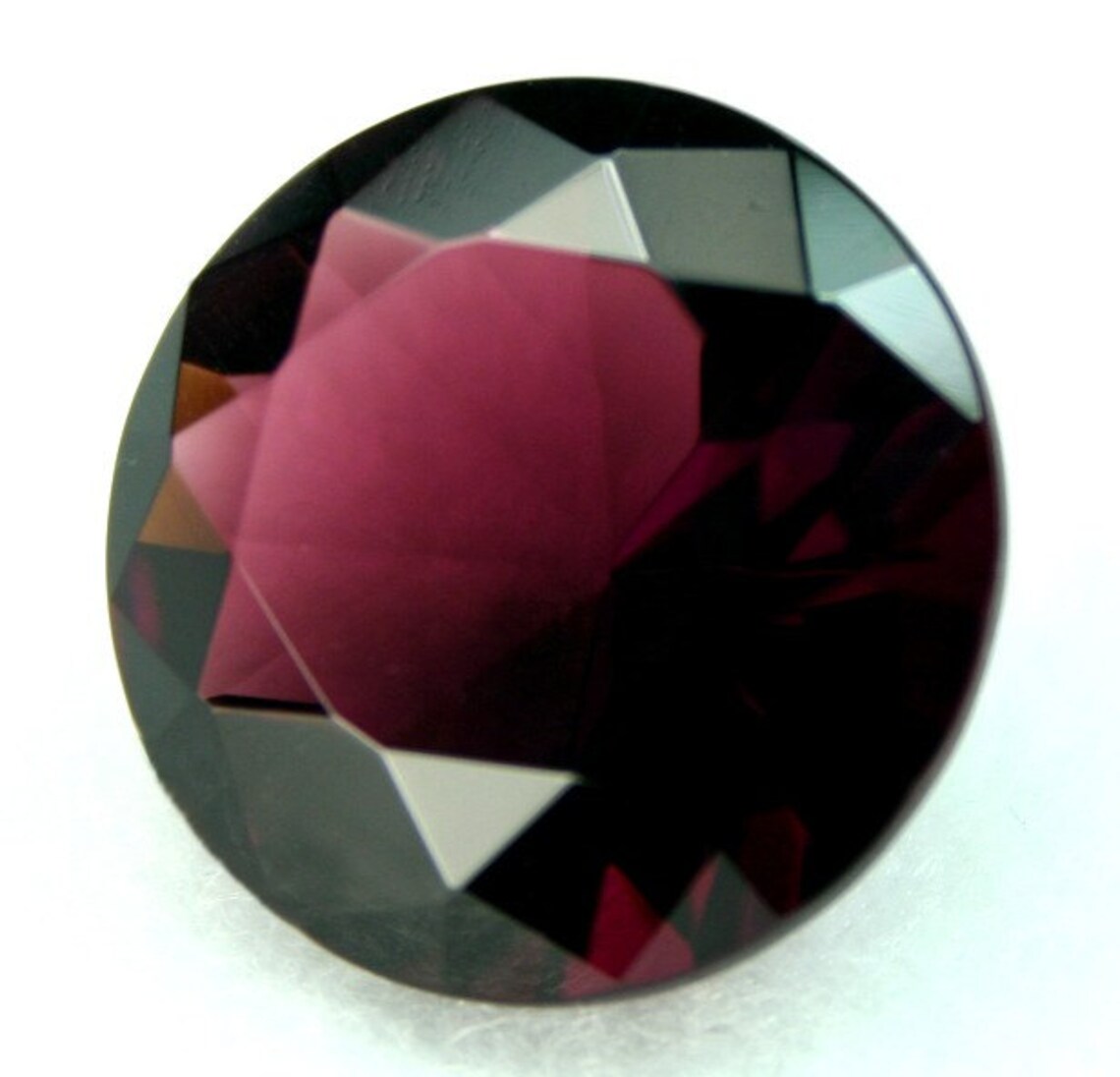 20mm Round Faceted Diamond Cut Glass Jewel Garnet BR15 - Etsy