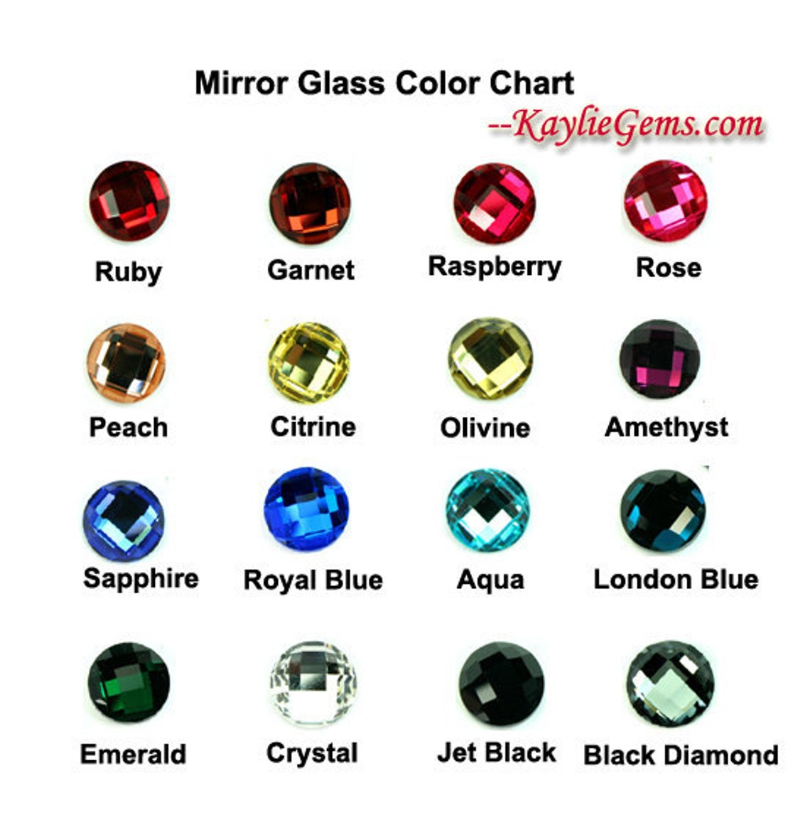 Mirror Glass Cabochon Cab 20mm Round Checker Cut Faceted Dome - Etsy