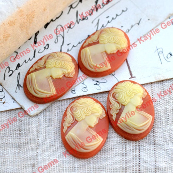 Old West German Cameo 25x18 Oval Lady Dark Carnelian Caramel - Etsy