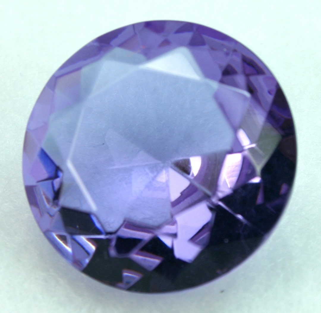 Glass Jewel 20mm Round Faceted Diamond Cut Pointed Back, Unfoiled ...