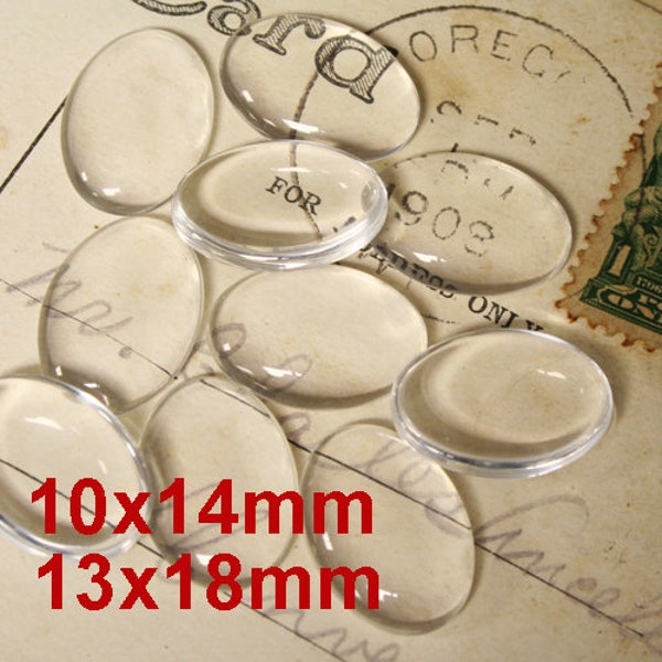 Clear Glass Cabochon - Etsy