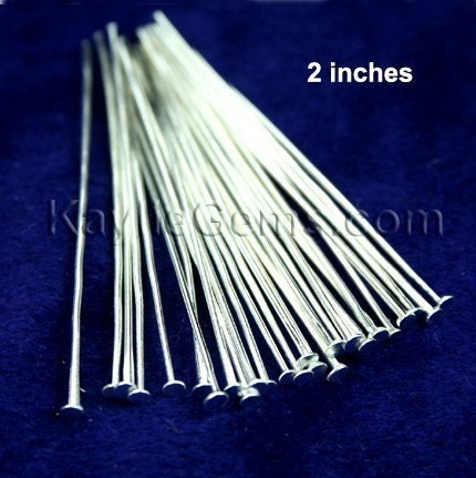 100pcs Flat Head Pins 20 Gauge 2 Inches 50mm Heavy Strong - Etsy