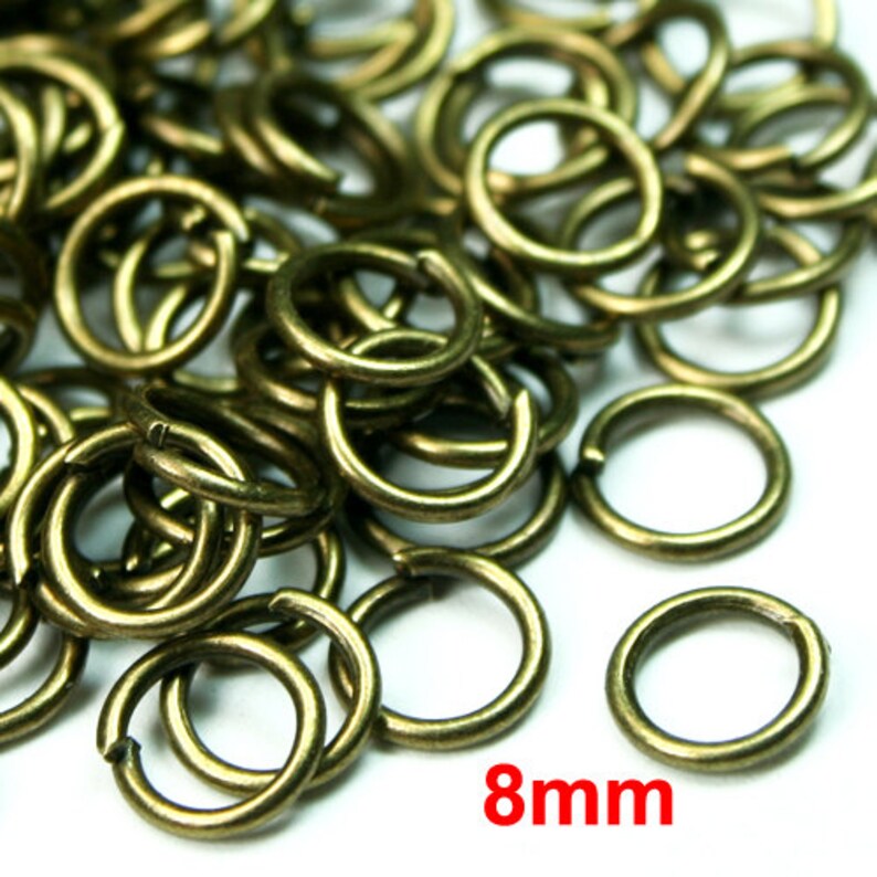 8mm 18 Gauge Open Jump Rings Professional Heavy Strong - Etsy