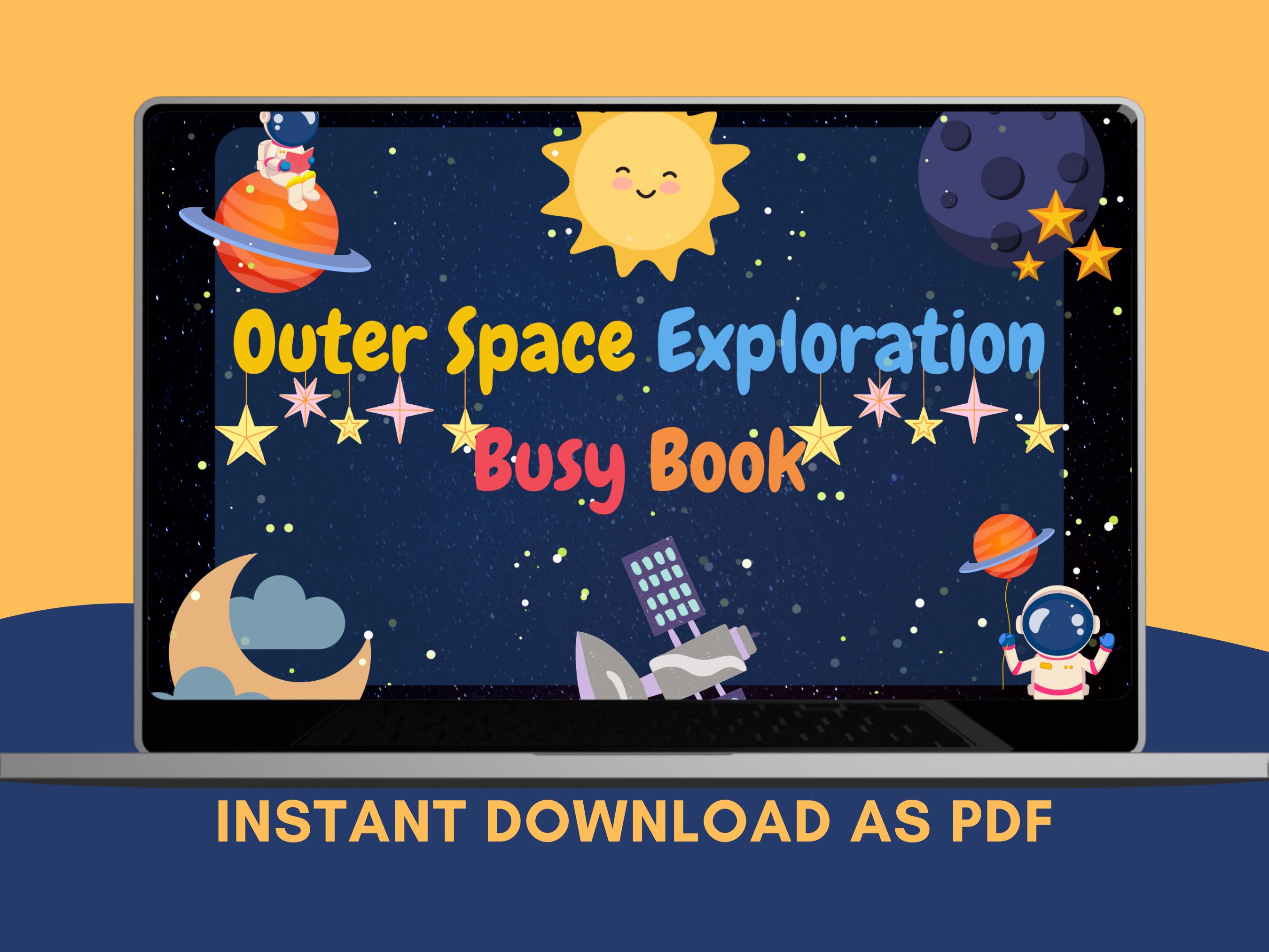 Printable Worksheets Outer Space Exploration Busy Book for Preschool ...
