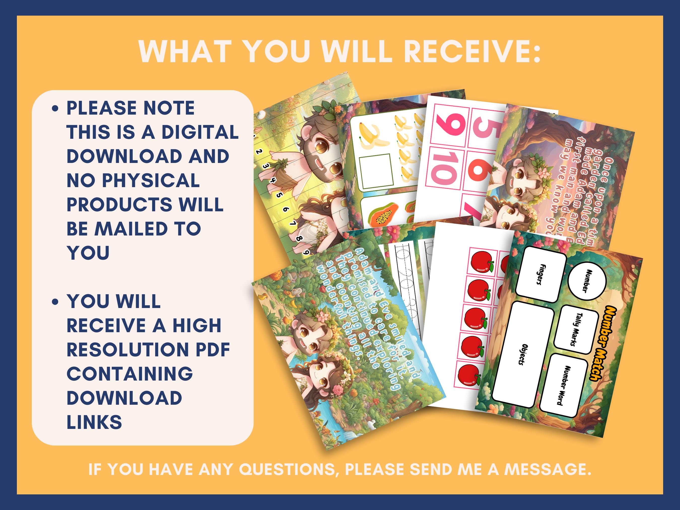 Printable Activity Quiet Book Bible Adventures Busy Book Digital Kids ...