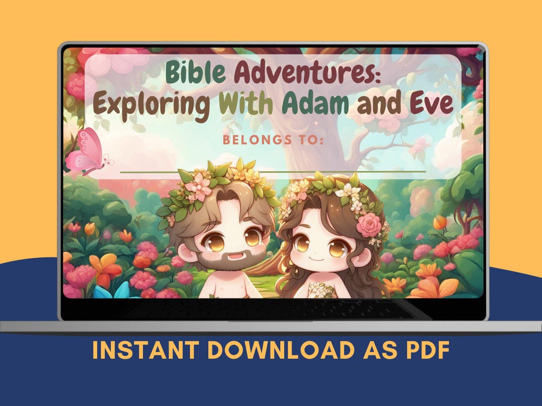 Printable Activity Quiet Book Bible Adventures Busy Book Digital Kids ...