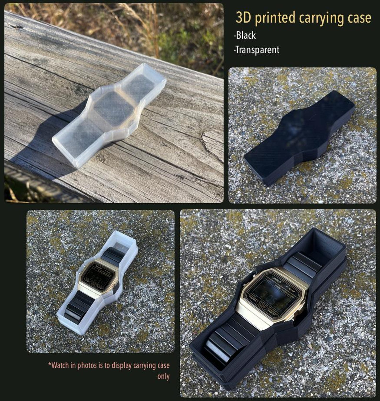 Custom Casio F-91W Negative Display and Metal Band Mod With Custom Case ...