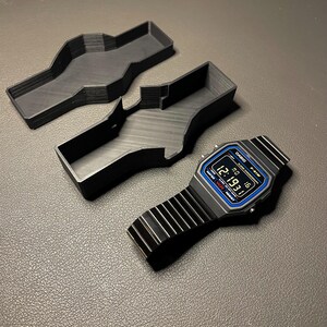 Custom Casio F-91W Negative Display and Metal Band Mod With Custom Case ...