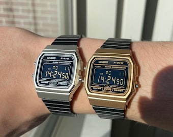 Custom Casio F-91W Negative Display and Metal Band Mod With Custom Case ...