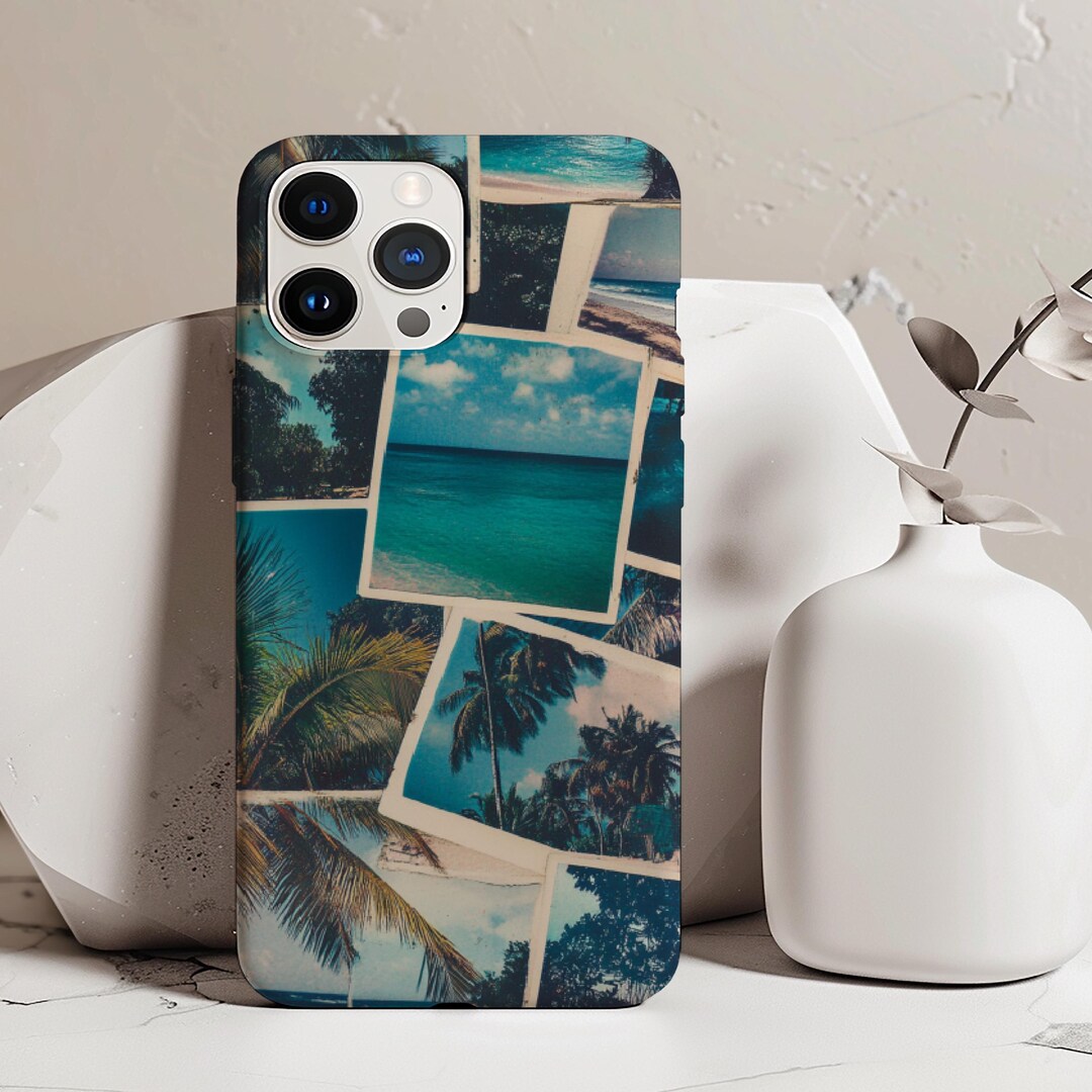 Vintage Caribbean Photo Collage Phone Case for iPhone Samsung Google ...