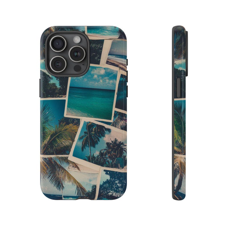 Vintage Caribbean Photo Collage Phone Case for iPhone Samsung Google ...