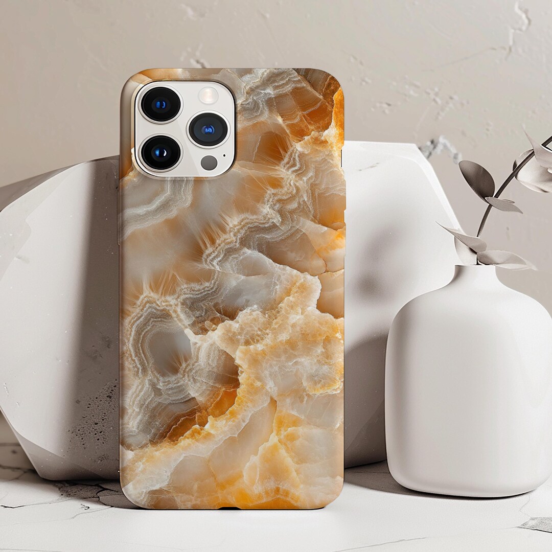 Golden Onyx Marble Pattern Phone Case for Iphone, Samsung, Google Pixel ...