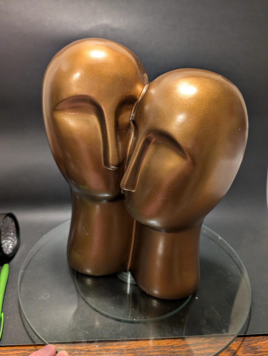 Vintage Mid Century Double Head Artwork Bust Statue - Etsy