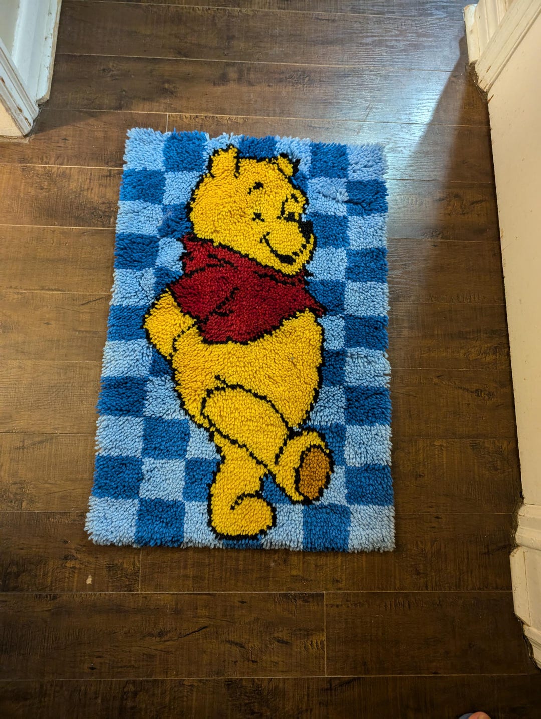 Cute Winny the Poo Hand Hooked Mat Rug - Etsy