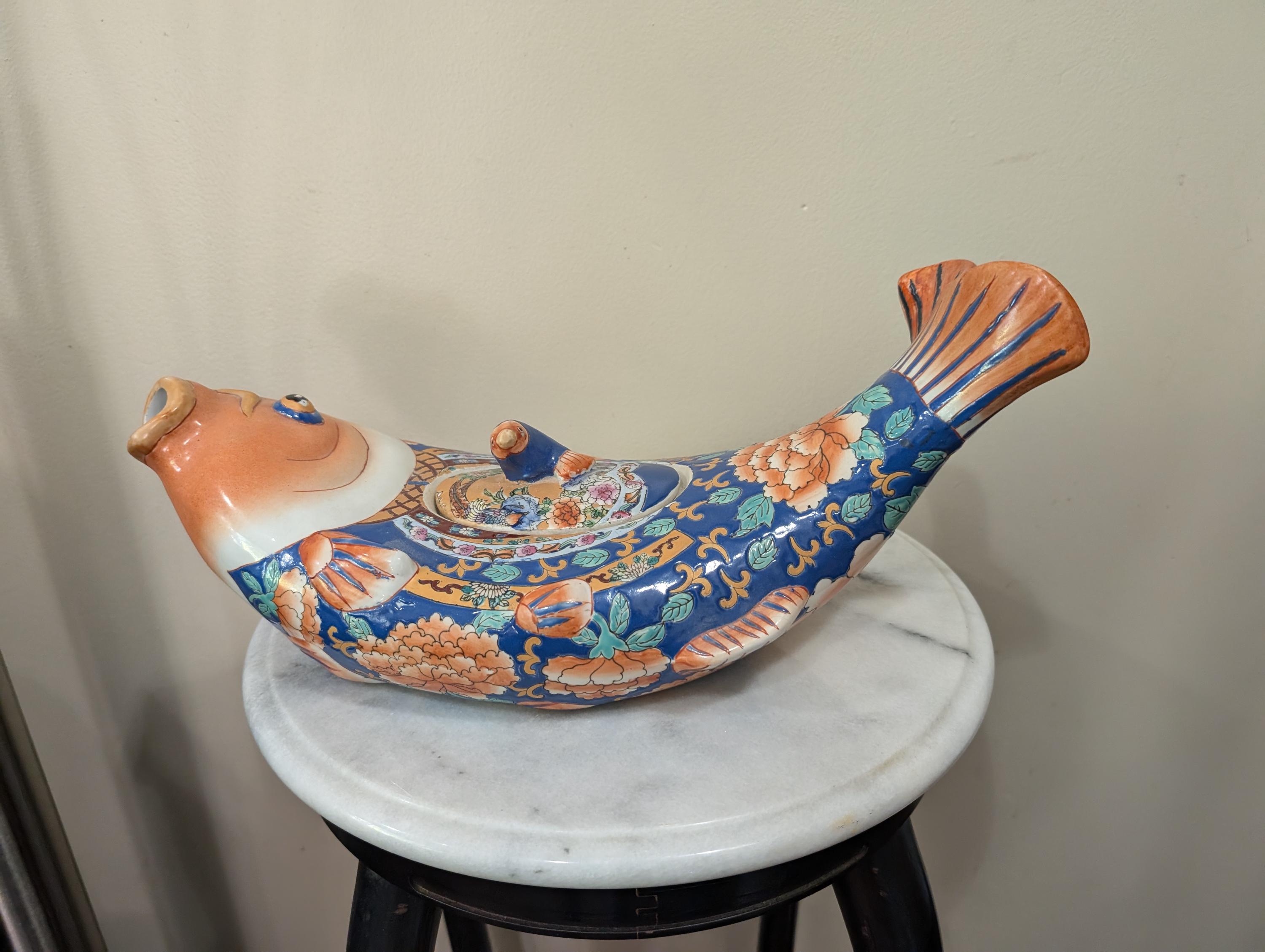 Satsuma Hand Decorated Koi Fish Soju Pourer Teapot - Etsy