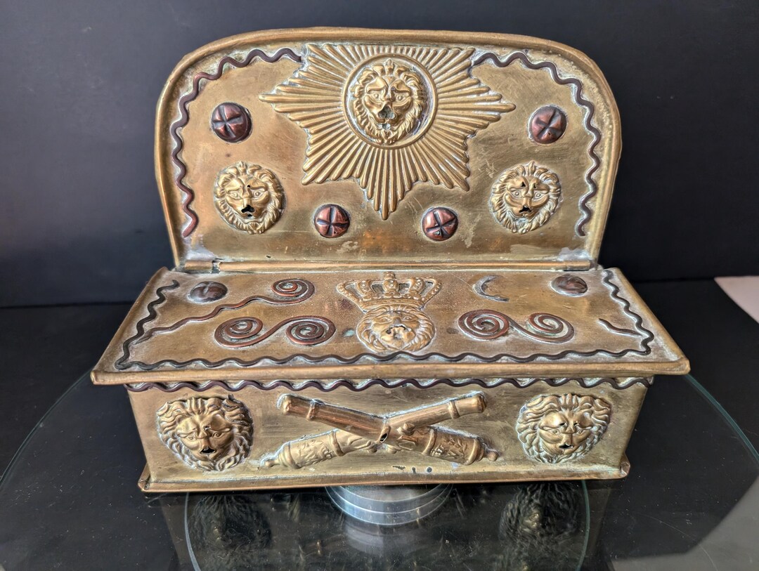 Early 19th Century Dutch Military 18th Century Brass Tinder Candle Box ...