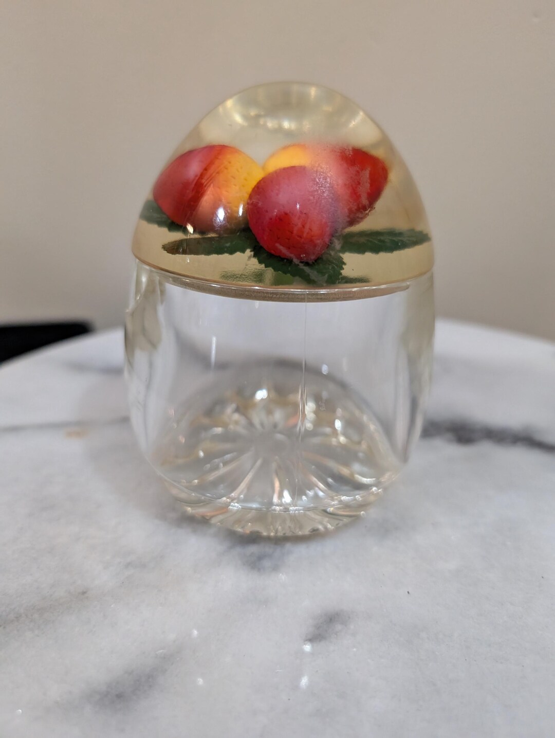 Vintage Lucite Strawberry Condiment Jar by Stokes Perspex - Etsy