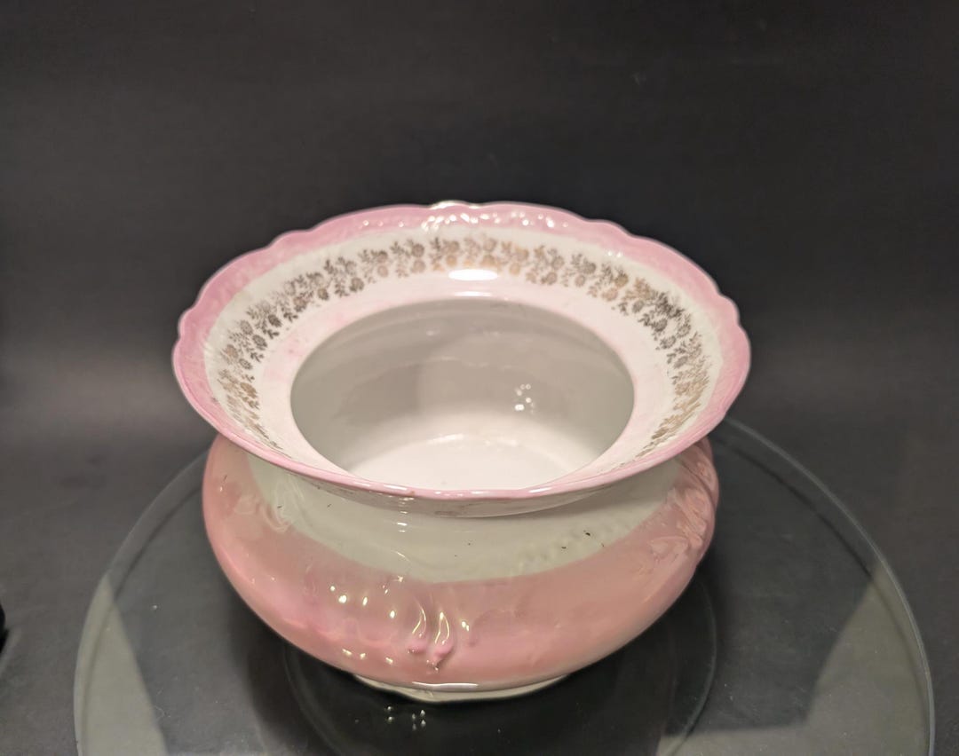 Antique Porcelain Ladies Spittoon Cuspidor by Three Crown China Germany ...