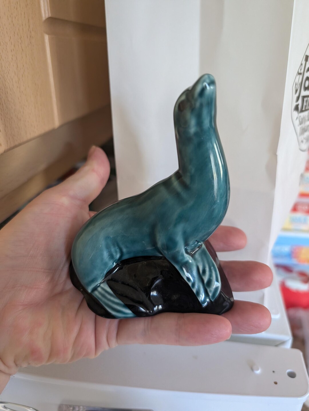 Vintage Poole Pottery Seal Figurine England - Etsy