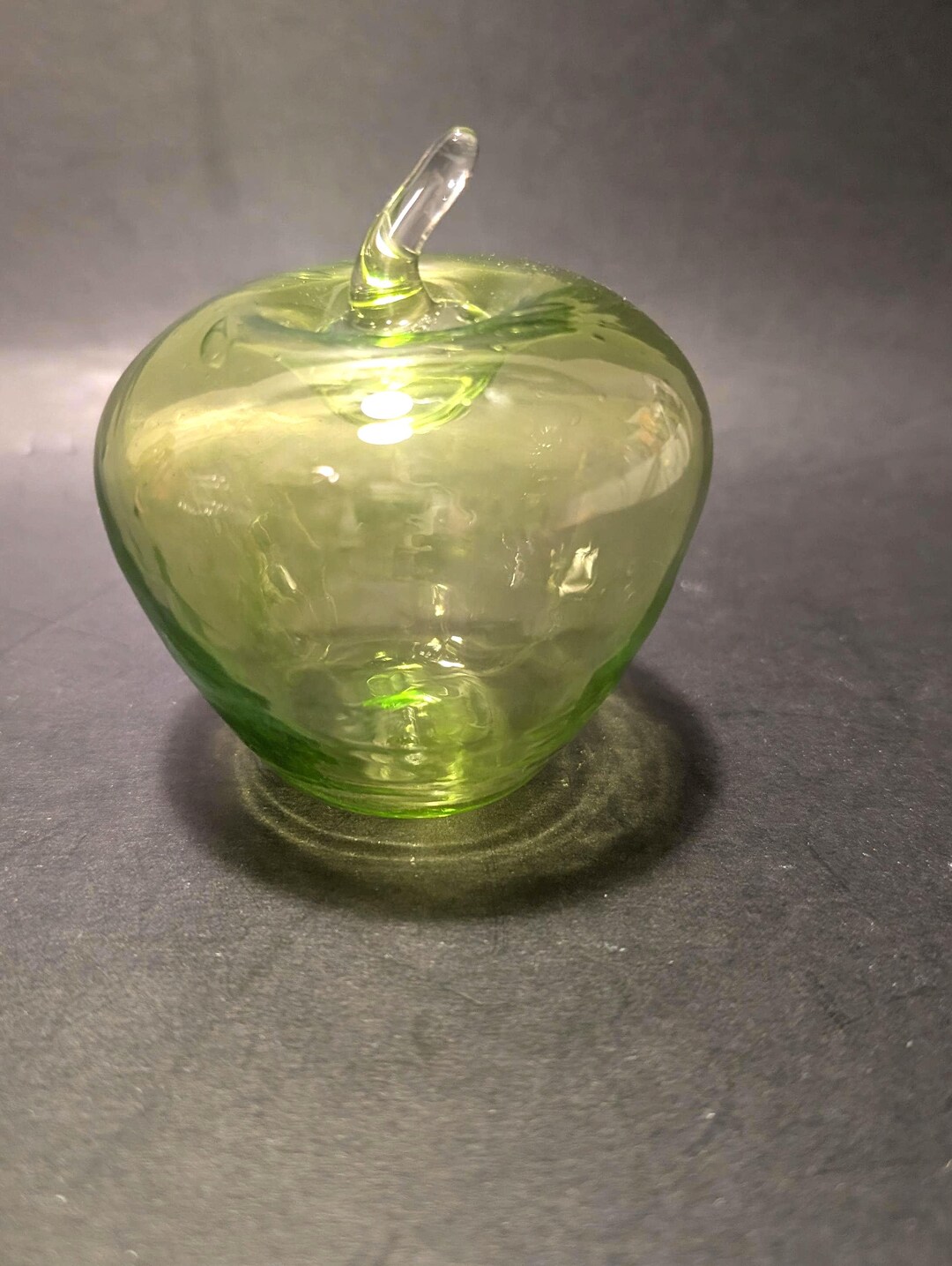 Vintage Blenko 882 Blown Art Glass Green Apple - Etsy