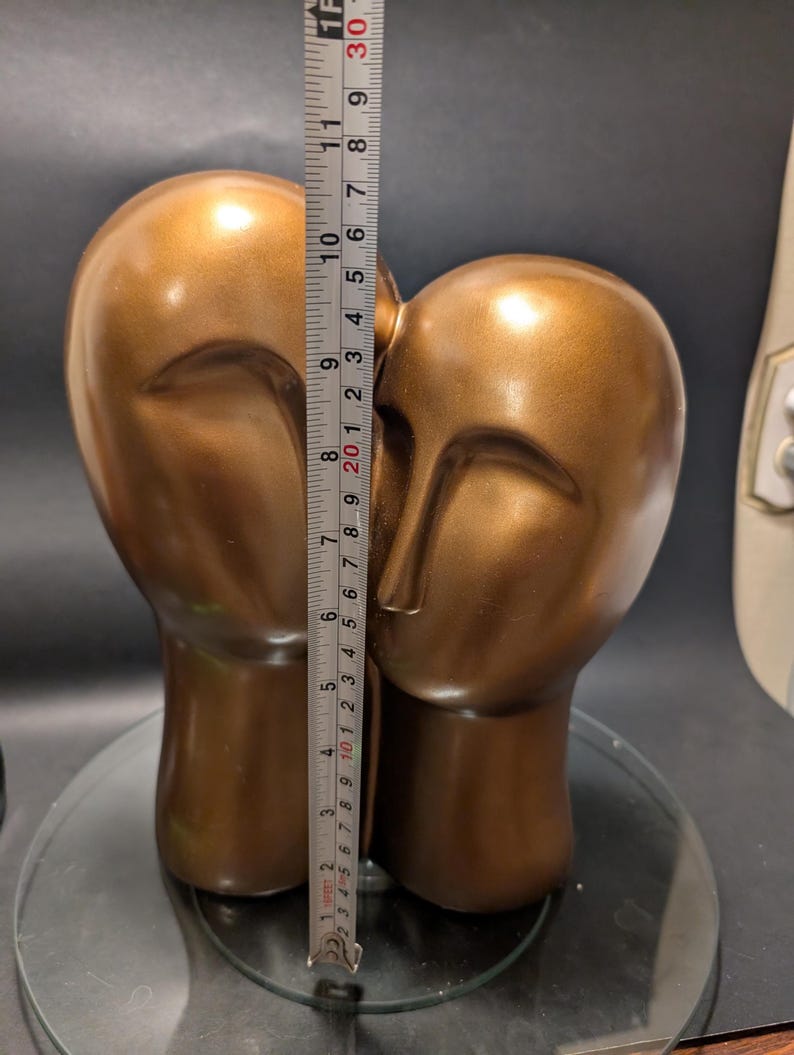 Vintage Mid Century Double Head Artwork Bust Statue - Etsy
