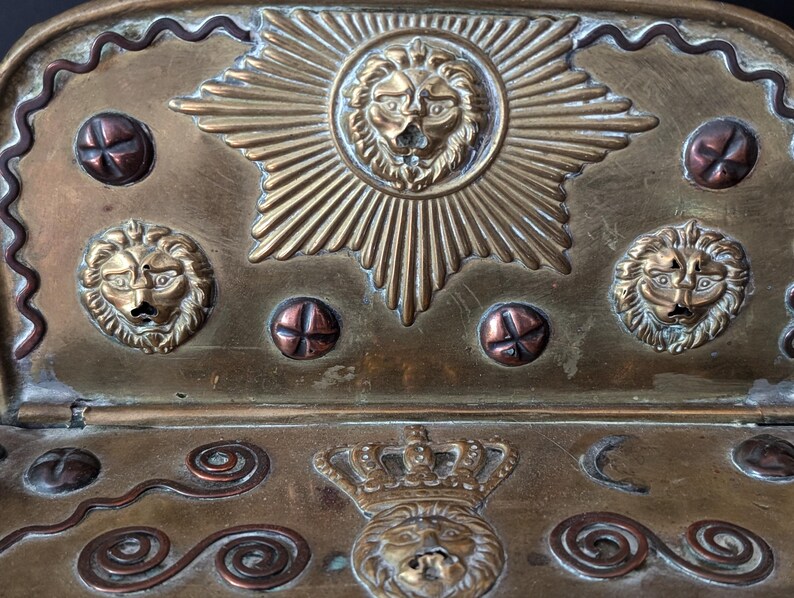 Early 19th Century Dutch Military 18th Century Brass Tinder Candle Box ...