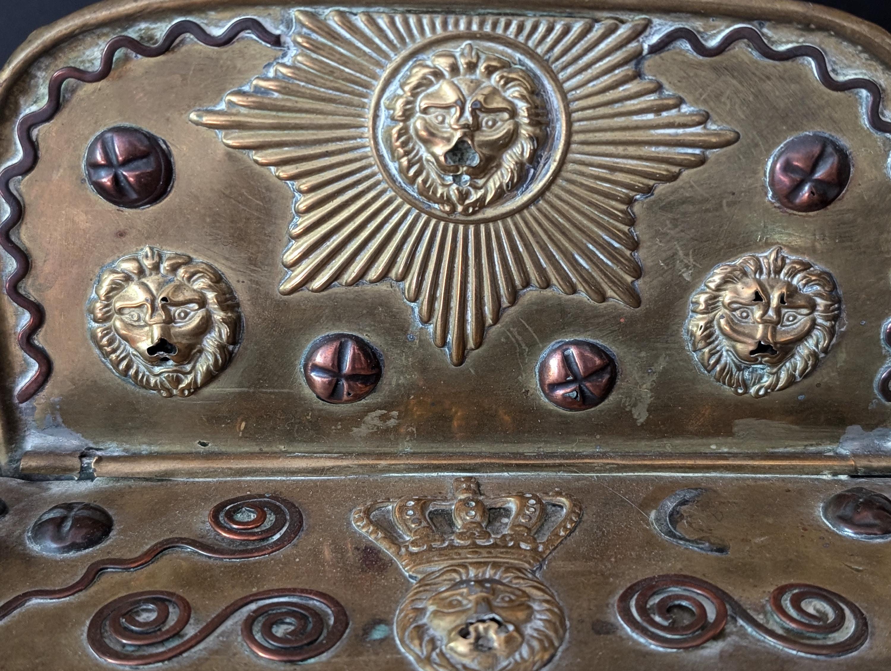 Early 19th Century Dutch Military 18th Century Brass Tinder Candle Box ...