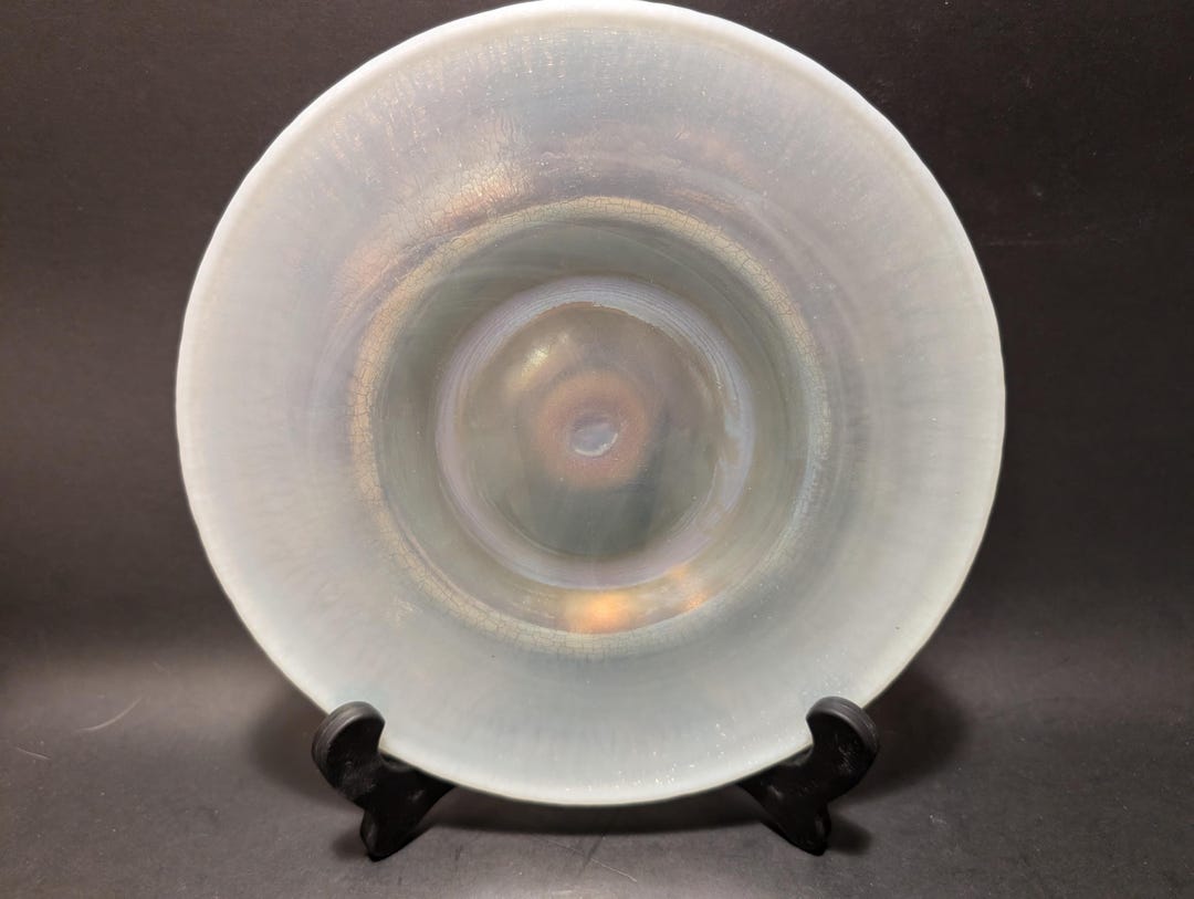Beautiful Rare Edward Roman 1981 Canadian Art Glass Signed Iridescent ...