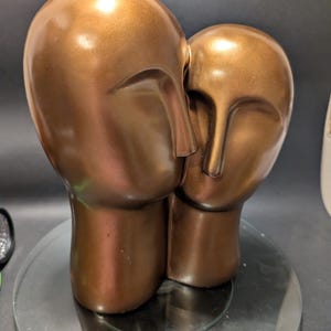 Vintage Mid Century Double Head Artwork Bust Statue - Etsy